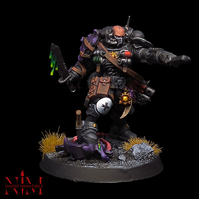 Warhammer40k painted Black Templars lieutenant in phobos armour with ...
