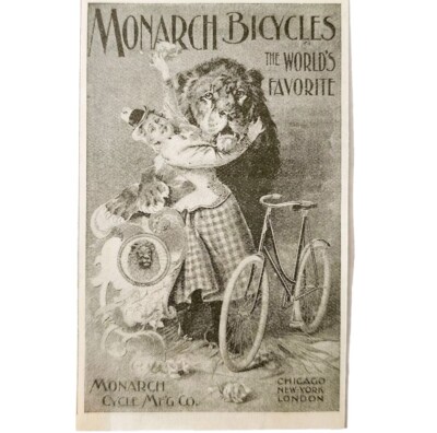 Monarch Bicycle Worlds Favorite Lion 1897 Advertisement Victorian Bikes ...