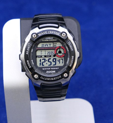 CASIO Wave Ceptor WV-200A (3140) Atomic Timekeeping Works Tested New ...