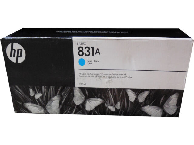 HP 831A CZ683A Latex Cyan Ink Cartridge - 775ml for sale online | eBay