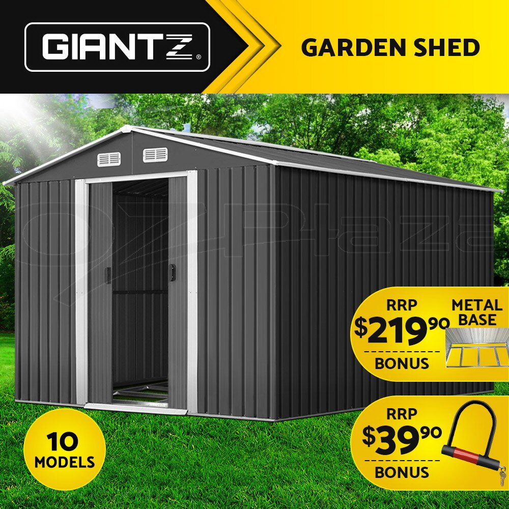 Giantz Garden Shed Outdoor Storage Sheds Workshop Shelter Metal Base ...