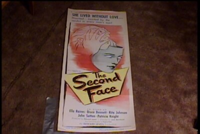 SECOND FACE 1950 INSERT 14X36 MOVIE POSTER BRUCE BENNETT | eBay