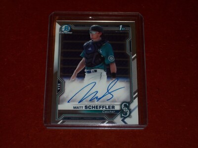 2021 Bowman Chrome Prospects Auto Matt Scheffler | eBay