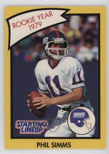 1990 Kenner Starting Lineup Phil Simms (Yellow Border) | eBay