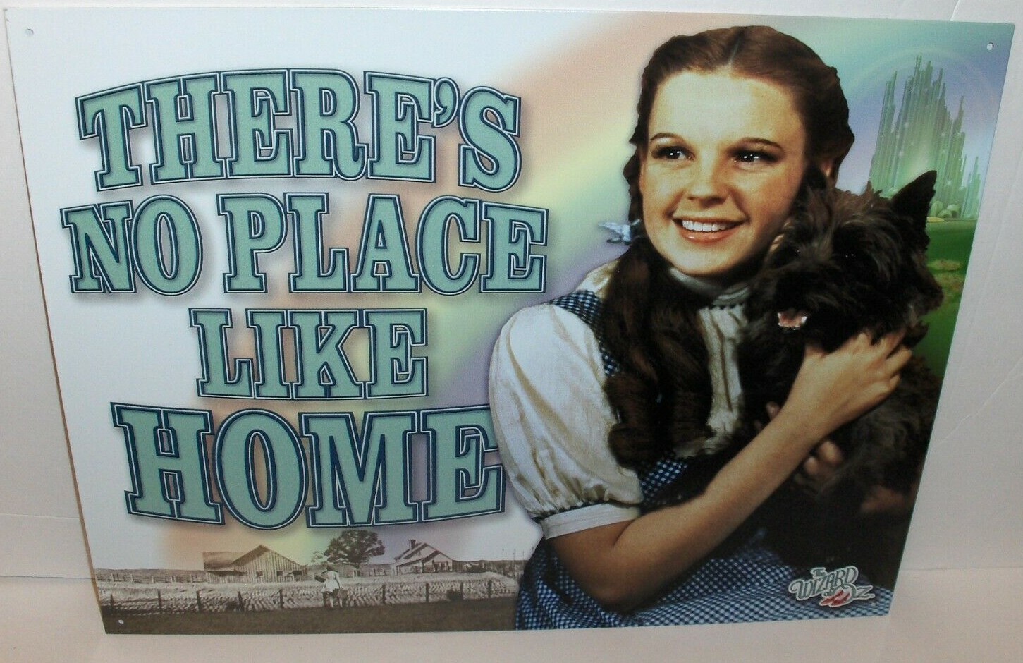 There's No Place Like Home.Wizard Of OZ.Dorothy & Toto`Metal Sign,New ...