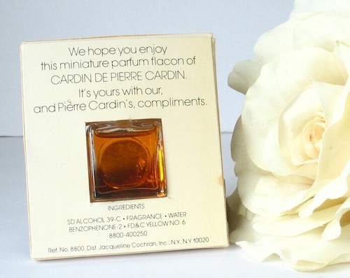 CARDIN de Pierre Cardin, .1 oz., 3 ml Pure PARFUM, MICRO Mini/Miniature ...