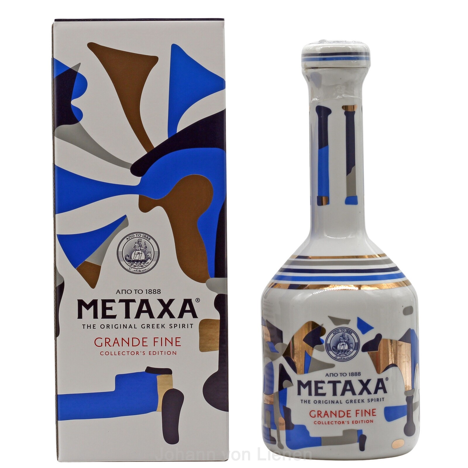 Metaxa Grande Fine Collectors Edition Keramikflasche Brandy 0,7 L 40 ...