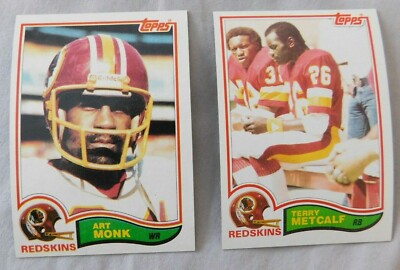 1982 Topps Washington Redskins Football Card Pick one nm-mt | eBay