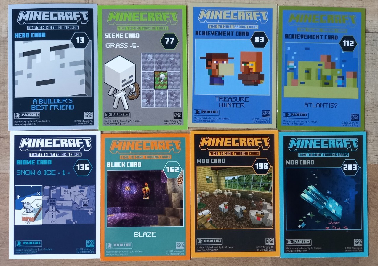 Minecraft Time to Mine Trading Cards Panini - Choose Your Card | eBay