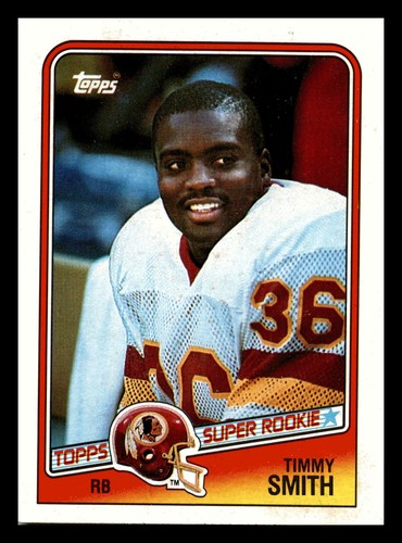 1988 Topps Timmy Smith RC Rookie #11 Washington Redskins Mint | eBay
