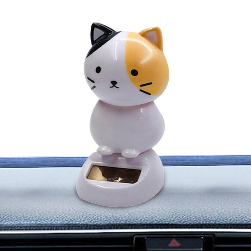 New Powered Solar Toy Doll Shaking Head Cat Dancing Cat Figure Bobble ...