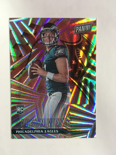 CARSON WENTZ 2016 PANINI BLACK FRIDAY ROOKIE ONLY 50 MADE PLUS BONUS L ...