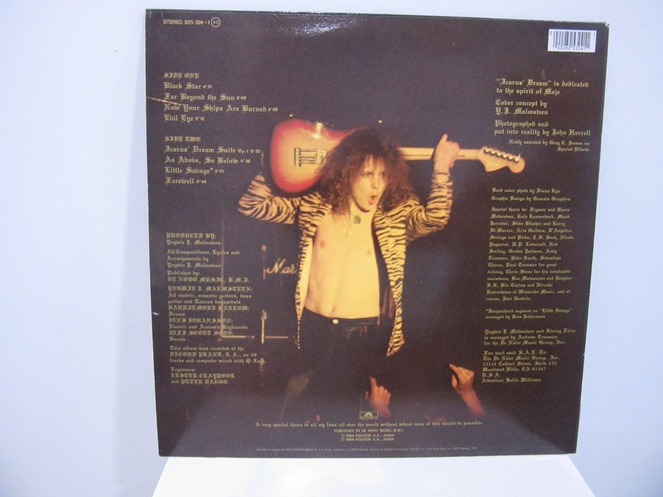 Yngwie J. Malmsteen - Rising Force - LP - 1987 - Spain | eBay