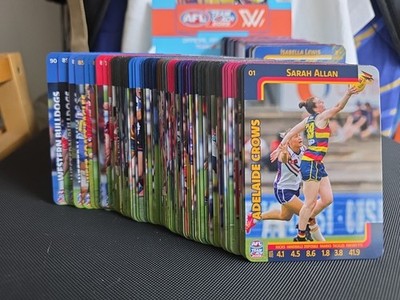 2025 TEAMCOACH AFLW COMPLETE BASE SET 90 CARDS PLUS 18 CHECKLIST CARDS ...