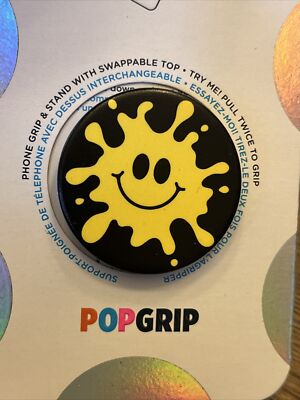 New PopSockets PopGrip Swap Top Splat Smiley Emoji Phone grip Stand | eBay
