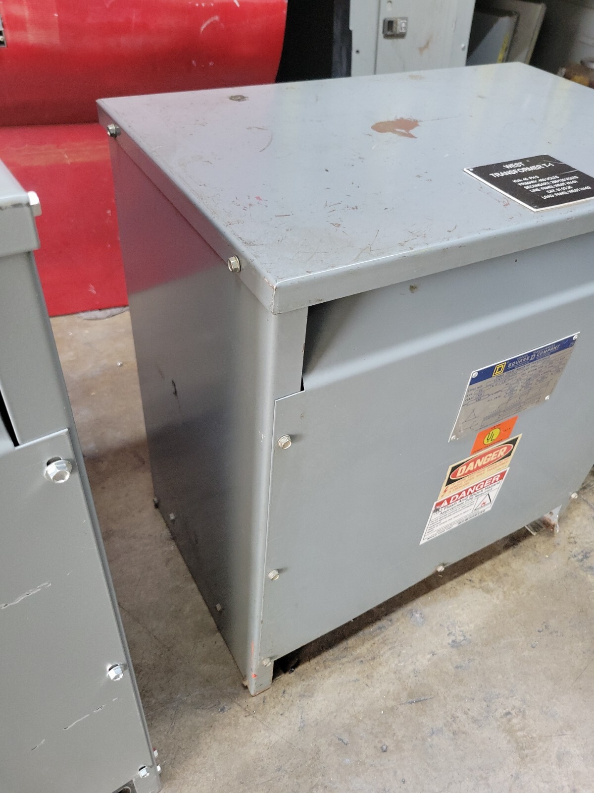 SQUARE D 45T3H Transformer Dry Type INSULATED 45kVA 3PH 480V DELTA 208 ...