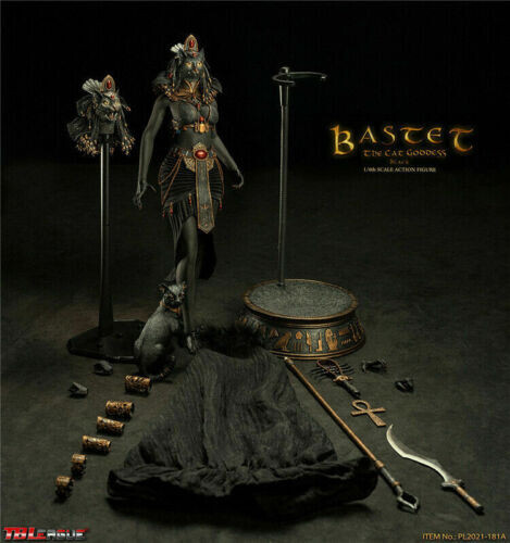 TBLeague 1:6 PL2021-181A Bastet The Cat Goddess-Black In Stock Action ...