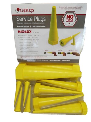 Hydraulic rubber Service Plugs - Hose Bungs. 10 Set - Mixed Box - Free ...