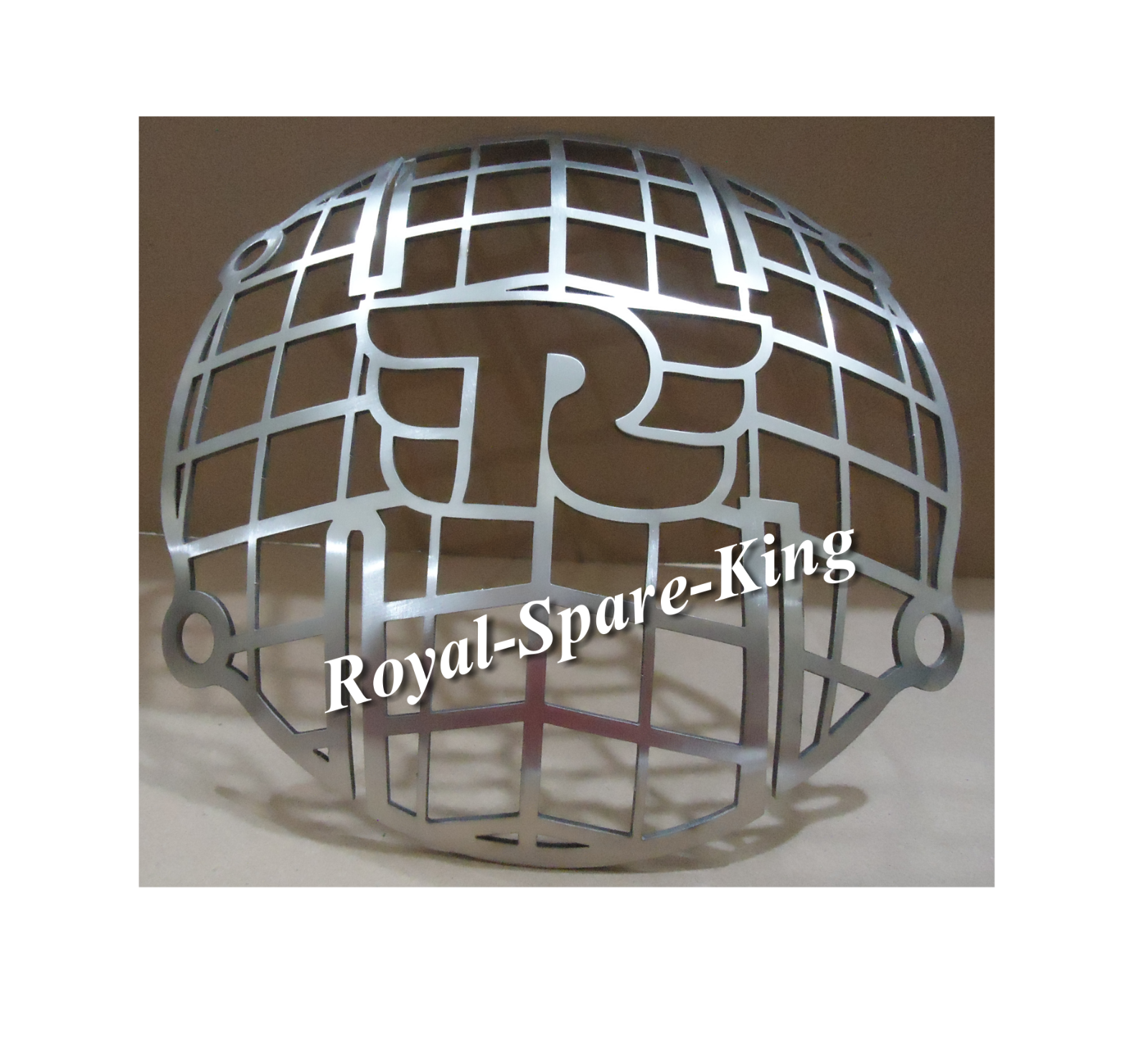 HEADLIGHT GRILL SET NET DESIGN STAINLESS STEEL Fit For ROYAL ENFILED ...