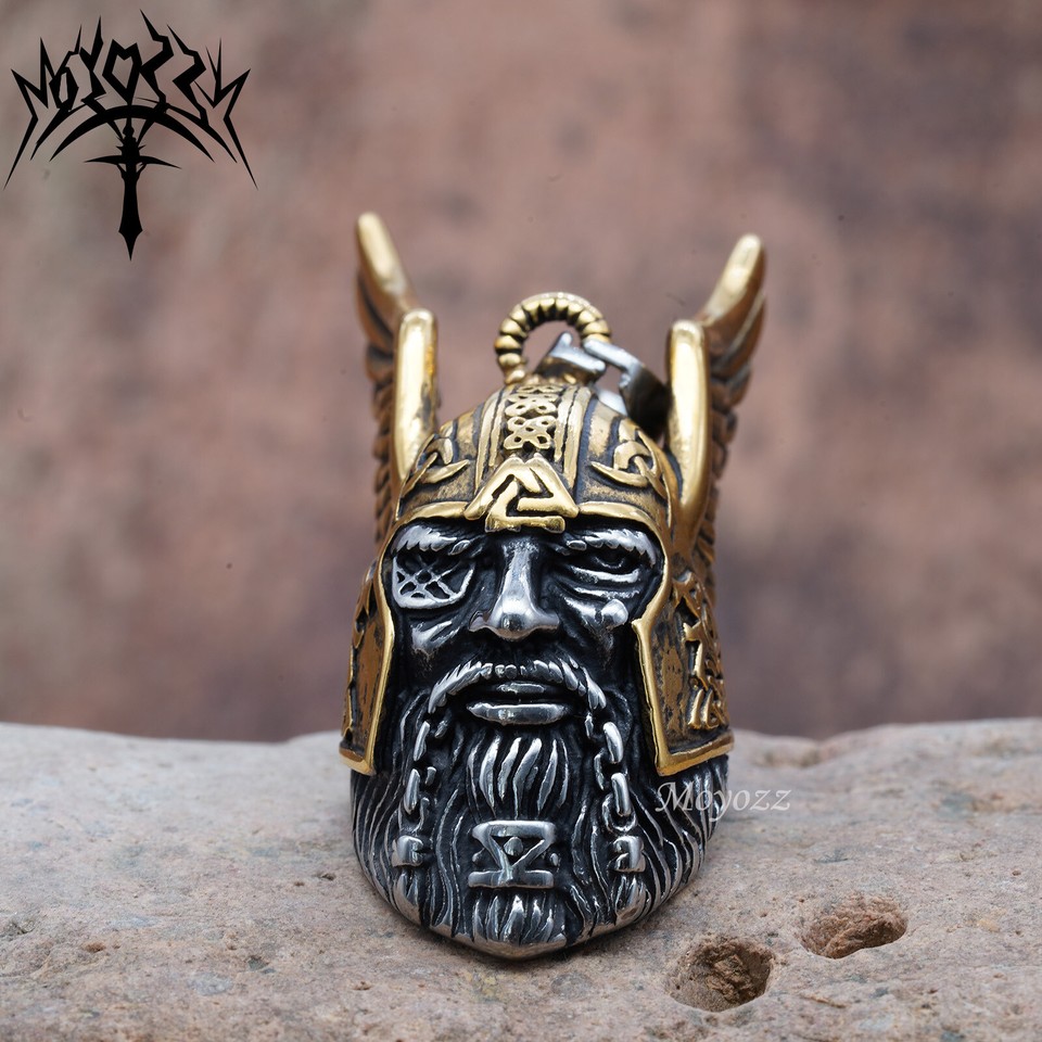 Odin Viking God Ride Guardian Bell Motorcycle Bells for Bikers Rider ...