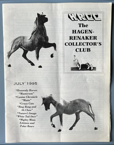 HRCC Hagen-Renaker Collector’s Club Newsletter Magazine July 1995 ...