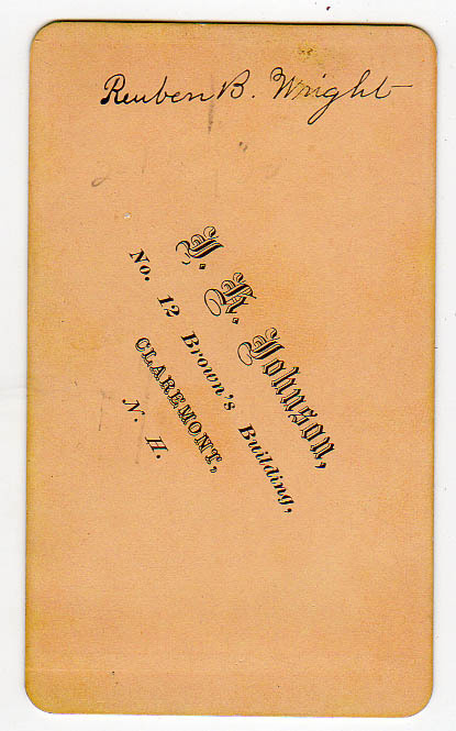 CDV Photo of Rev. Reuben Bean Wright b. 1848 Vermont, d. 1929 Boise ...