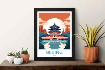 (Laminated) Beijing Travel Poster Print Wall Art | eBay Australia