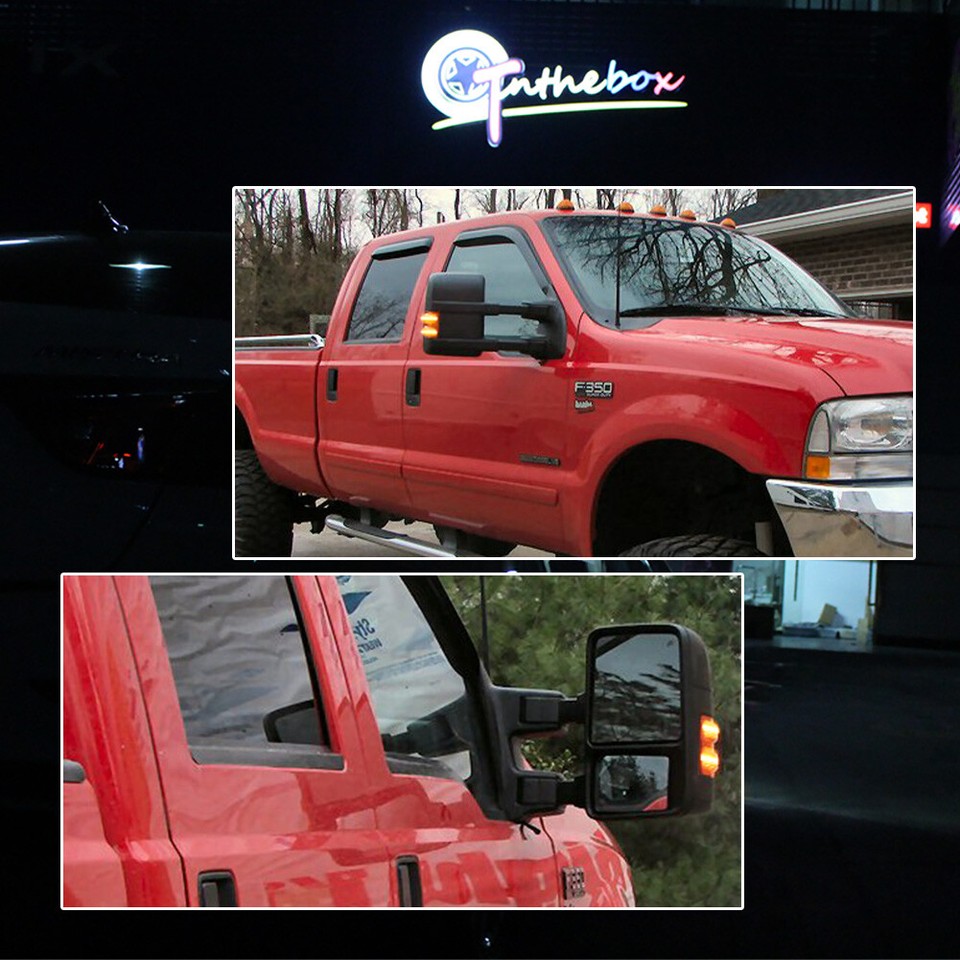 For 08-16 Ford F250 F350 F450 F550 Super Duty Amber Lens LED Side ...