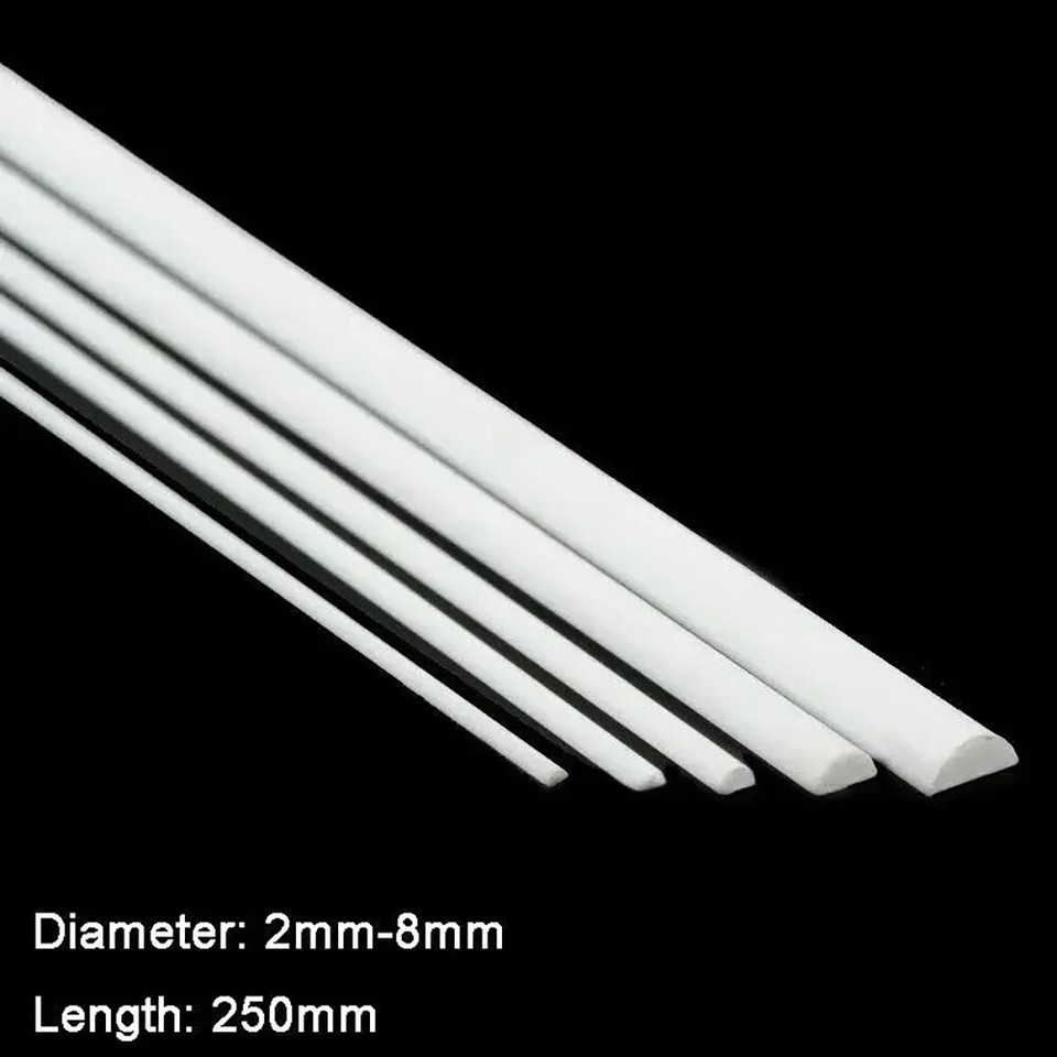 ABS Styrene Plastic Strip Tube Round Square Flat U H L Type Bar Length ...