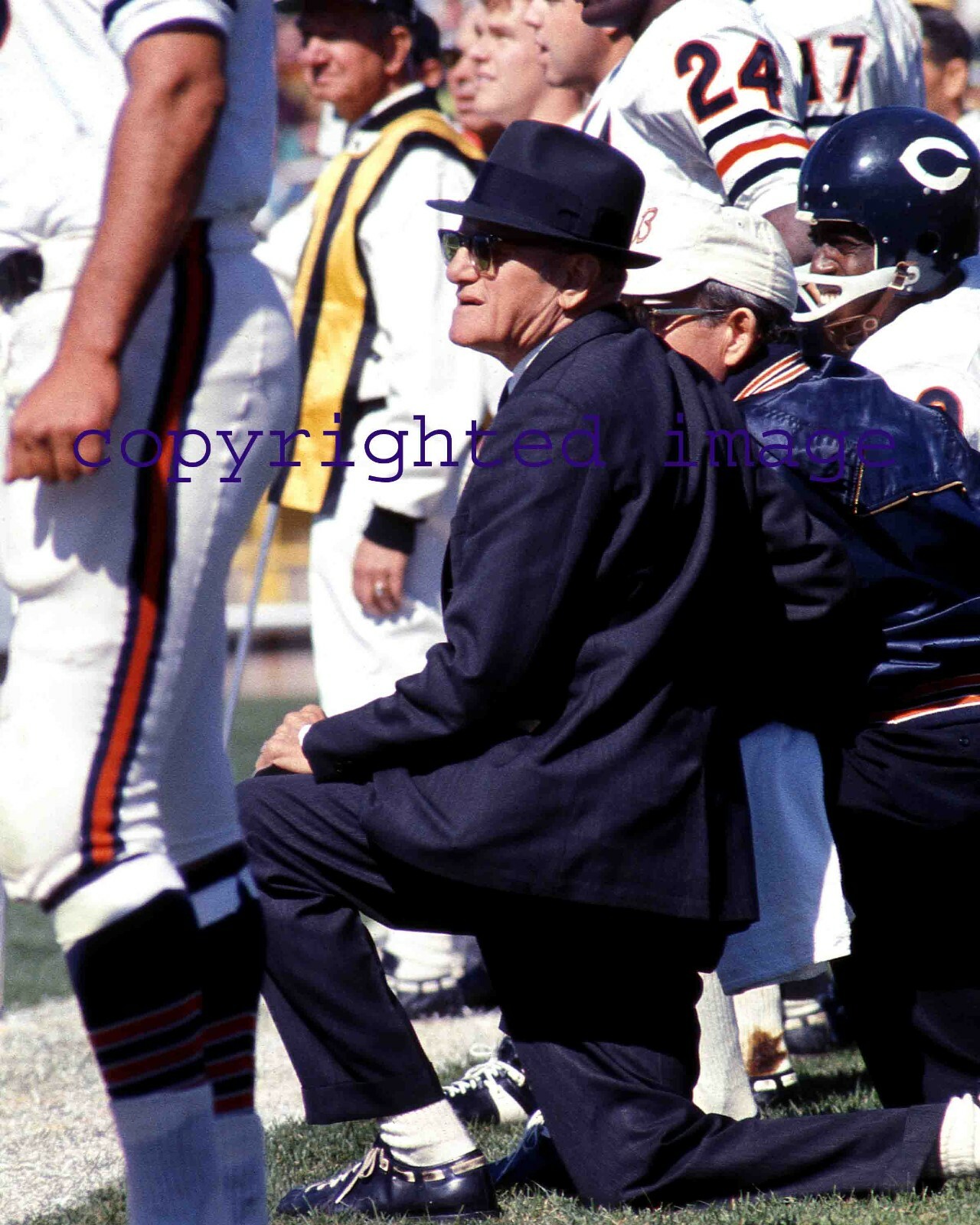 George Halas Chicago Bears HOF'er Color 8x10 C | eBay