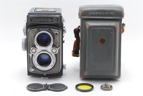 [NEAR MINT w/Case] Yashica-D TLR Film Camera Gray Yashikor 80mm F3.5 ...