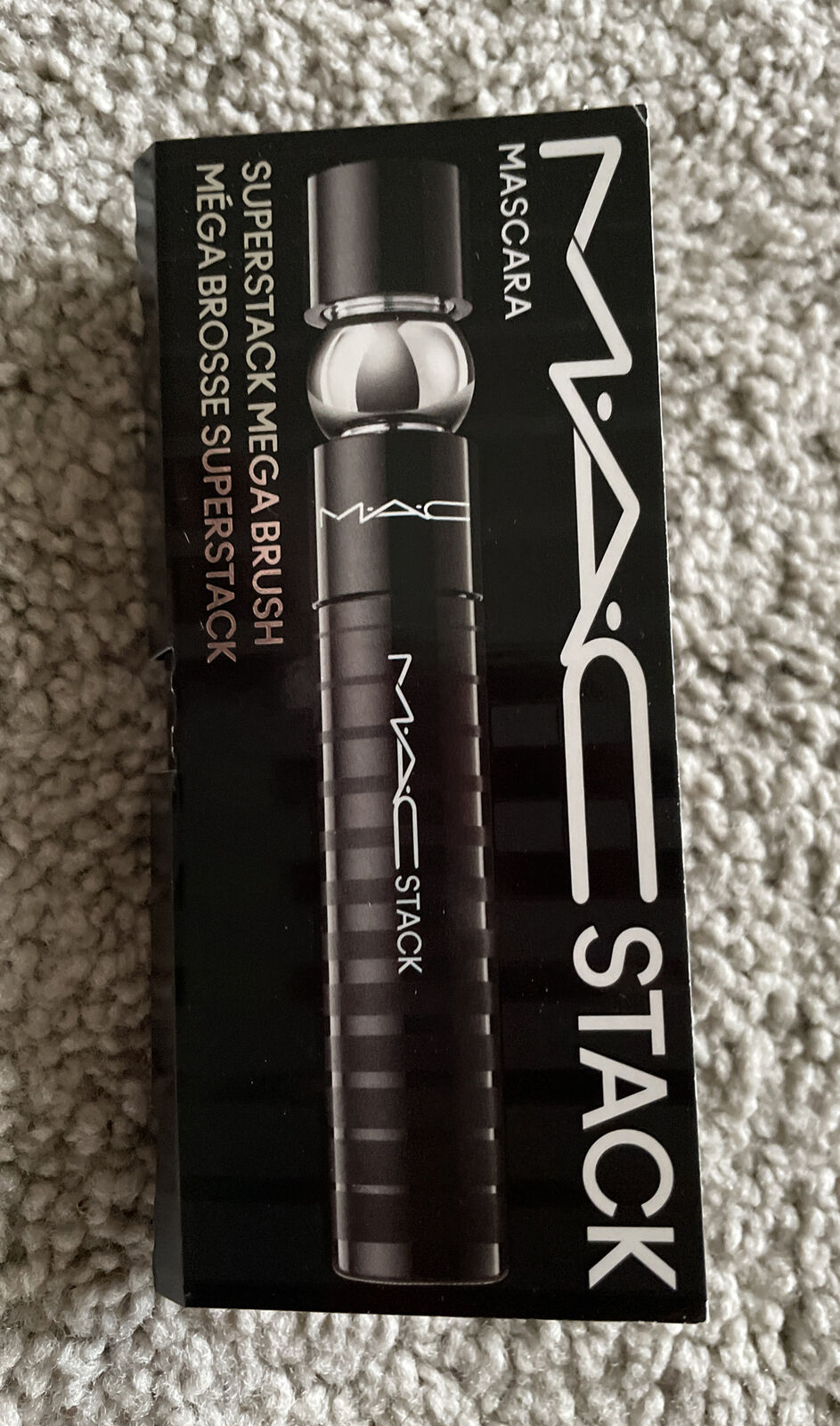 MAC MacStack STACK Mascara BLACK Deluxe Sample 0.07 fl.oz/2.1mL NEW ...