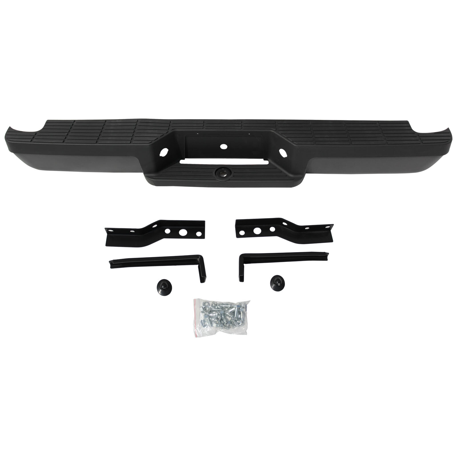 Black Rear Step Bumper For 1993-2011 Ford Ranger Steel Black Assembly ...