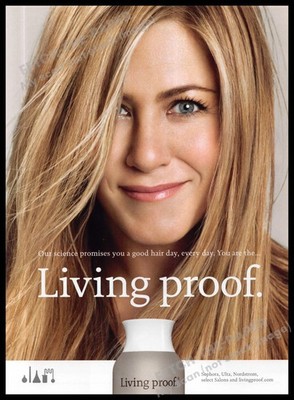Living Proof 2010s Magazine Print Advertisement 2013 Jennifer Aniston ...