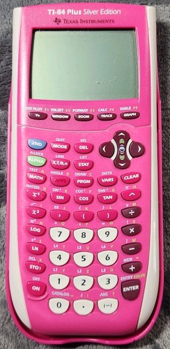 Texas Instruments TI 84 Plus Silver Edition Graphing Calculator TESTED ...