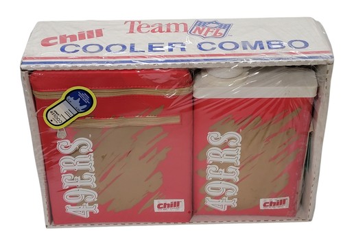 Vtg 90's San Francisco 49ers Team NFL CHILL 11qt COOLER COMBO SUPER ...