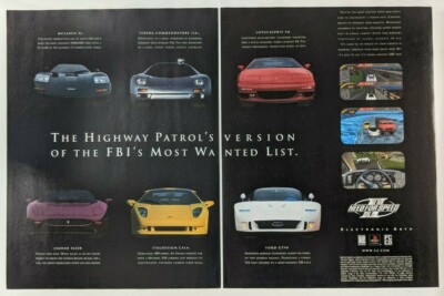 Need For Speed 2 II Print Ad Game Poster Art PROMO Original PS1 ...