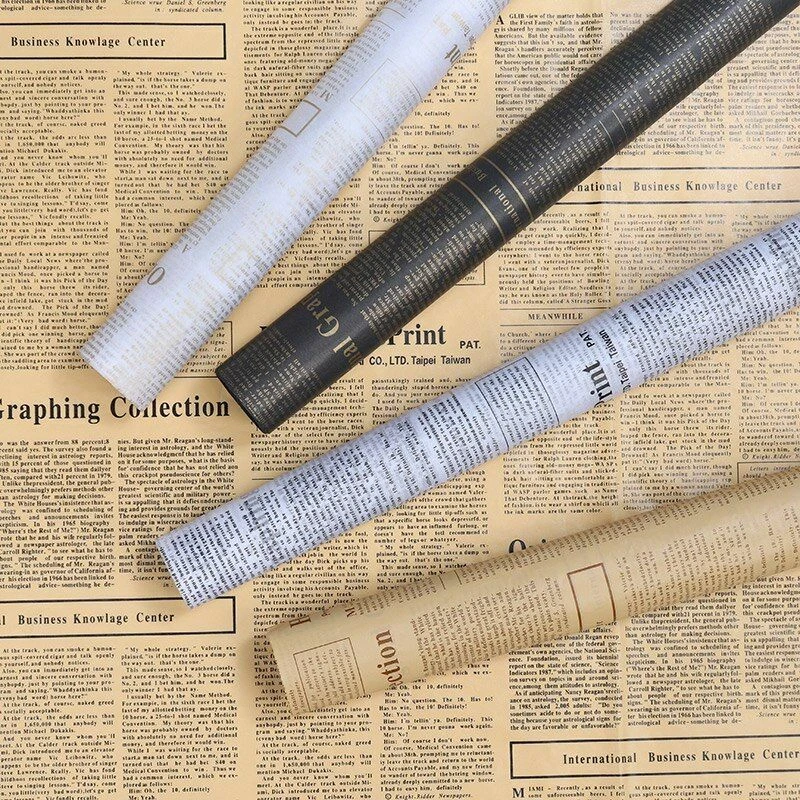 Vintage Newspaper Wrapping Paper