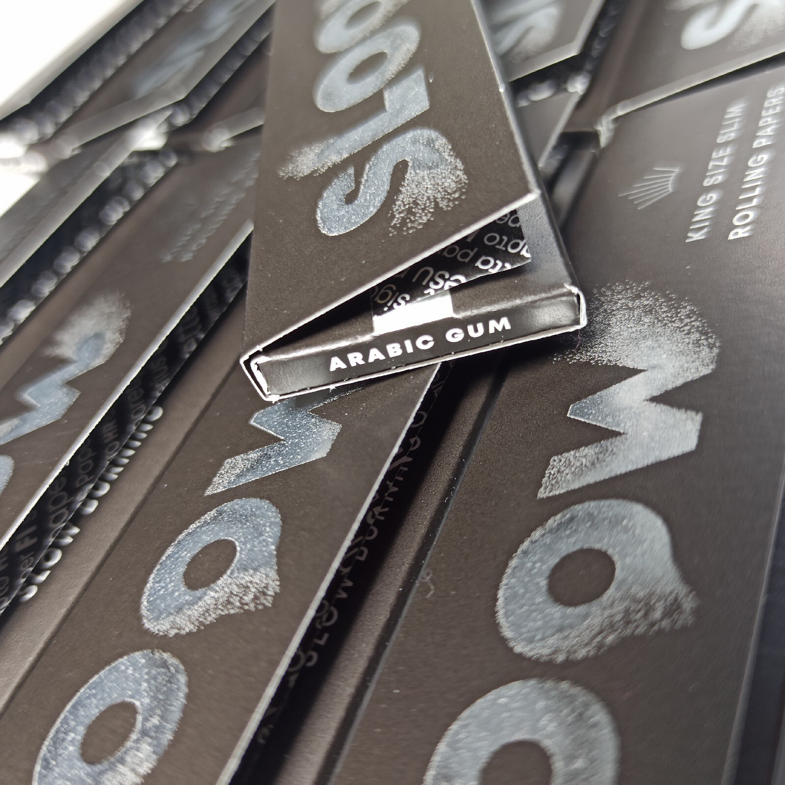 50x 32 Sloow Black King Size Slim Papers, 32 Blatt Long Papers ...