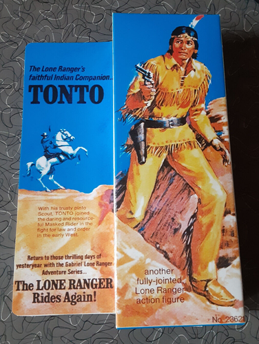 Gabriel lone ranger tonto figure complete in bag w/ repro box nr/ mint ...