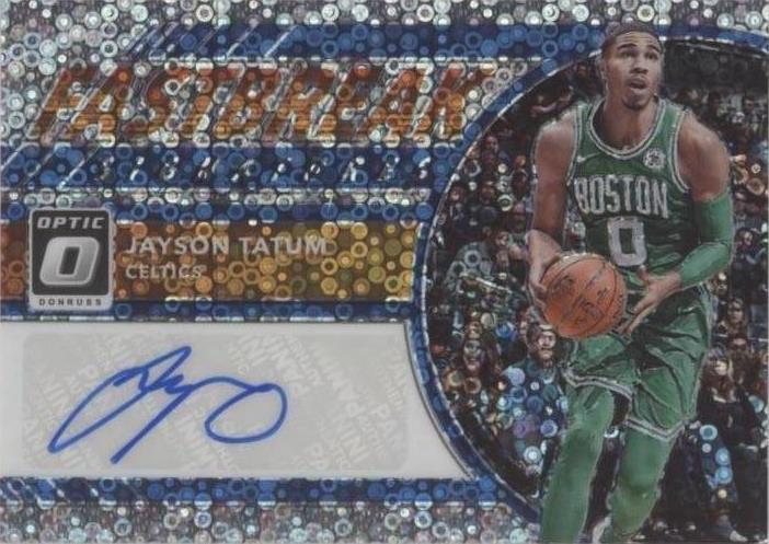 2017-18 Panini Donruss Optic - Fast Break Signatures Jayson Tatum #FB ...
