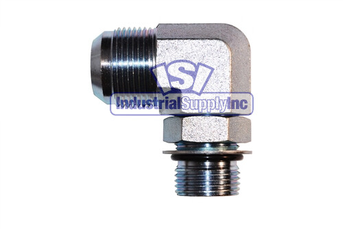 Straight Thread | 90° Elbow | 3/8" Male JIC x 3/8" Male O-Ring Boss ...