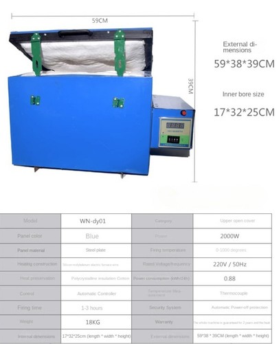 220V Automatic Kiln Constant Temperature Ceramic Oven Pottery Firing ...