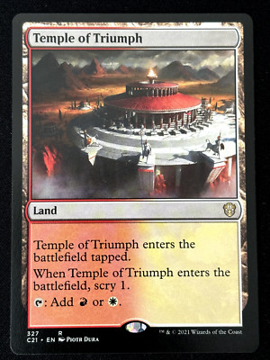 1x MTG Temple of Triumph - Commander 2021 (C21) #327 - Magic the ...