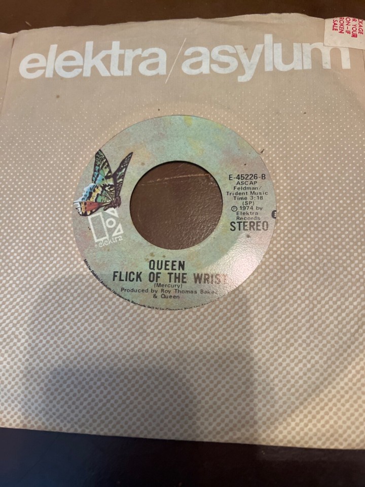 QUEEN original 1974 "Killer Queen/Flick Of The Wrist” 7” 45 RPM ...