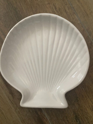 Shell Shaped White Dish for Coins Rings Snacks | eBay
