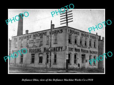 OLD 8x6 HISTORIC PHOTO OF DEFIANCE OHIO THE DEFIANCE MACHINE WORKS ...