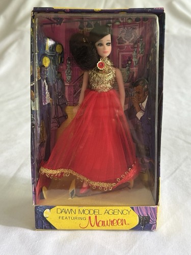 NEW NIB Vintage Topper Dawn Model Agency Maureen Doll 0553-0001 Red ...