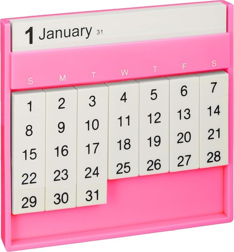Srencil Calendar Always Desktop Vivid Pink TD-409 | eBay