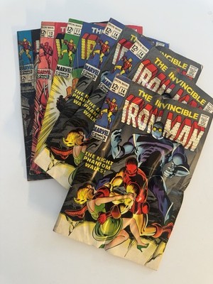 Invincible Iron Man #7 11 13 14 14 14 - Marvel Comic Silver Age 1969 ...